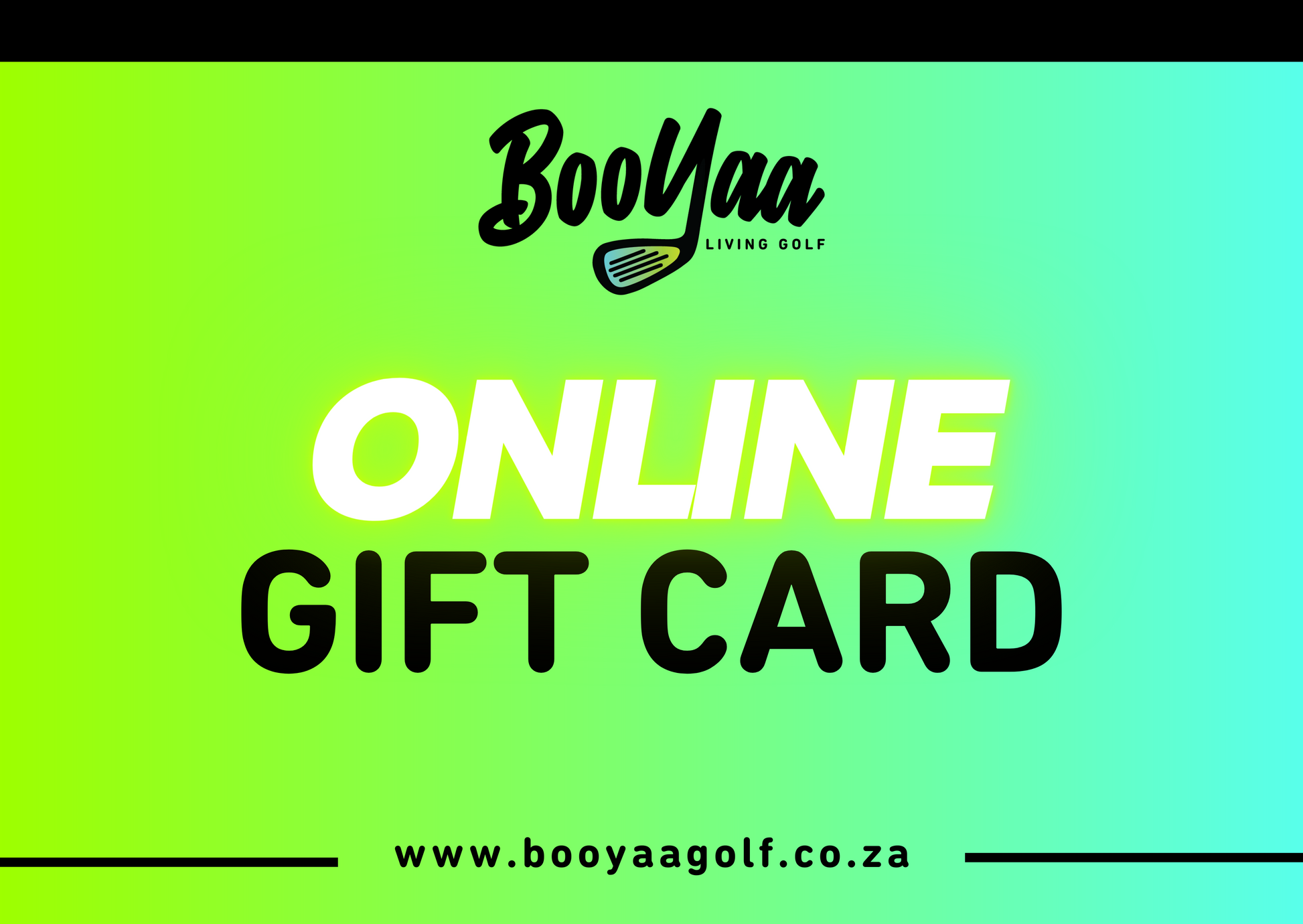 BOOYAA GOLF ONLINE GIFT CARD – BooYaa Golf (Pty) Ltd